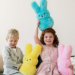 Animal Adventure | Shaggy Bunny Peeps | 15” Collectible Plush | Pink