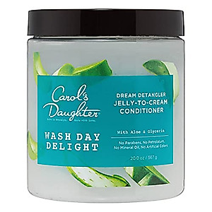 Carol’s Daughter Wash Day Delight Detangling Jelly-To-Cream Conditioner with Glycerin and Aloe, Paraben-Free for Moisture, Hydration and Shine, Moisturizing, Curly Hair , 20 Oz