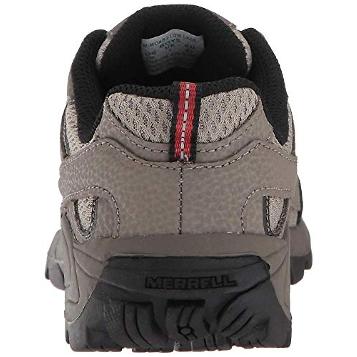 Merrell Moab 2 Low LACE Hiking Sneaker, BARK Brown, 4 Wide US Unisex Big_Kid