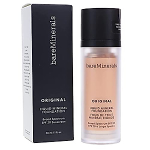 bareMinerals Original Liquid Mineral Foundation Broad Spectrum Spf 20, Fair 01, 1 Fl Oz