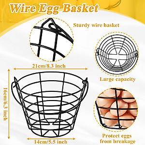 Zubebe 2 Pieces Egg Basket Spiral Egg Holder Storage Rack Metal Egg Functional Rack Egg Dispenser for Kitchen Countertop Display