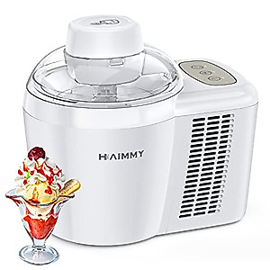Ice Cream Maker Machine, Haimmy 700ml Automatic Electric Gelato Machine with 2 Modes, No Pre-Freezing Required, Keep Cool 4 Hours, Homemade Soft Serve Ice Cream Frozen Yogurt Sorbet Dessert Maker