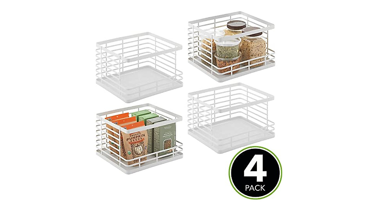 Stackable Wire Food Baskets for Kitchen & Pantry