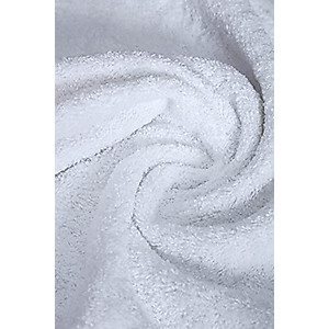 LA' HAMMAM FINE Living 4 Pieces Pack 13×13 inches Cotton Made Luxury Washcloths for Face, Bathroom, Hotel, Gym & Spa | Soft Feel Fingertip, Quick Dry and Highly Absorbent Turkish Towels – White