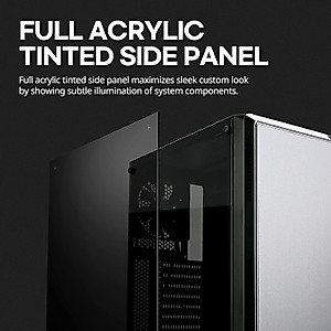 Zalman S4 Mid-Tower ATX PC Case, 2 x 120mm Fans Included, Acrylic Tinted Side Panel, ATX/mATX/Mini-ITX Support