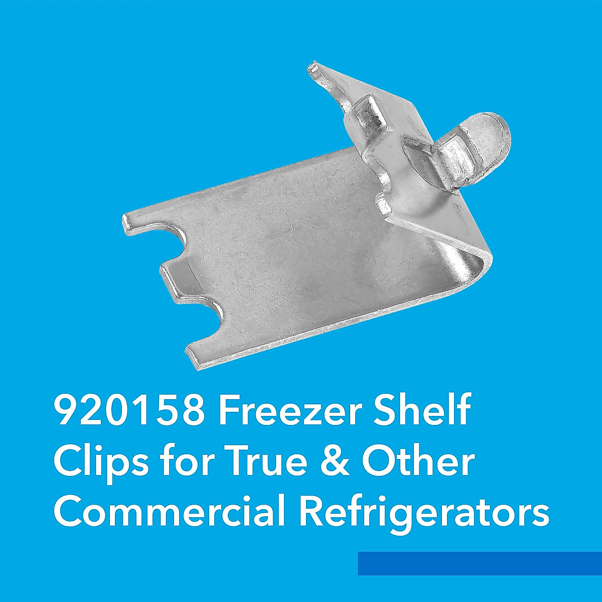 IMPRESA [30 Pack] 920158 Freezer Shelf Clip for True & Other Commercial Refrigerator - Stainless Steel Shelving - Refrigerator Shelf Clips - Metal Shelf Clips - Refrigerator Parts & Accessories