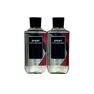 Bath and Body Works For Men 3-in-1 Hair, Face & Body Wash - Value Pack lot of 2 - Full Size (Sport)