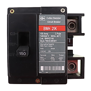 Eaton Cutler Hammer BWH2150 2Pole 150Amp Main Circuit Breaker Kit