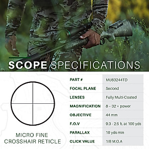 Mueller 8-32×44 Side Focus Target Scope