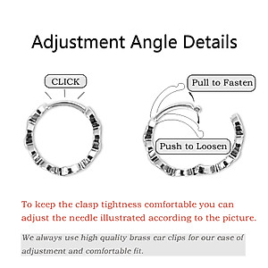 micuco Small Hoop Earrings for Women Huggie Hoop Earrings Hypoallergenic Silver Hoop Earrings