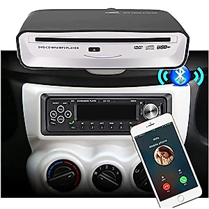 Portable Car CD Player | External USB Vehicle CD Player for Car Android Navigation Plug and Play (for Android 4.4 and Above System Only)
