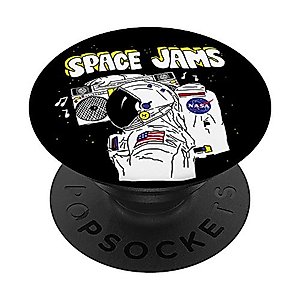 NASA Space Jams Astronaut Boombox PopSockets PopGrip: Swappable Grip for Phones & Tablets