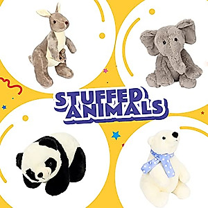 Easfan Elephant Stuffed Animal Adorable Cuddly Soft Plush Toy Adorable Room Decoration Elephant Stuff Birthday Holiday for Kids Boys Girls Gray, 10''