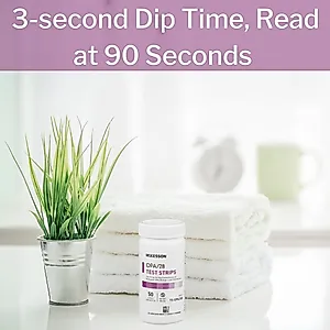 McKesson OPA/28 Test Strips for Concentration Indicator, Single Use, 50 Count, 1 Pack