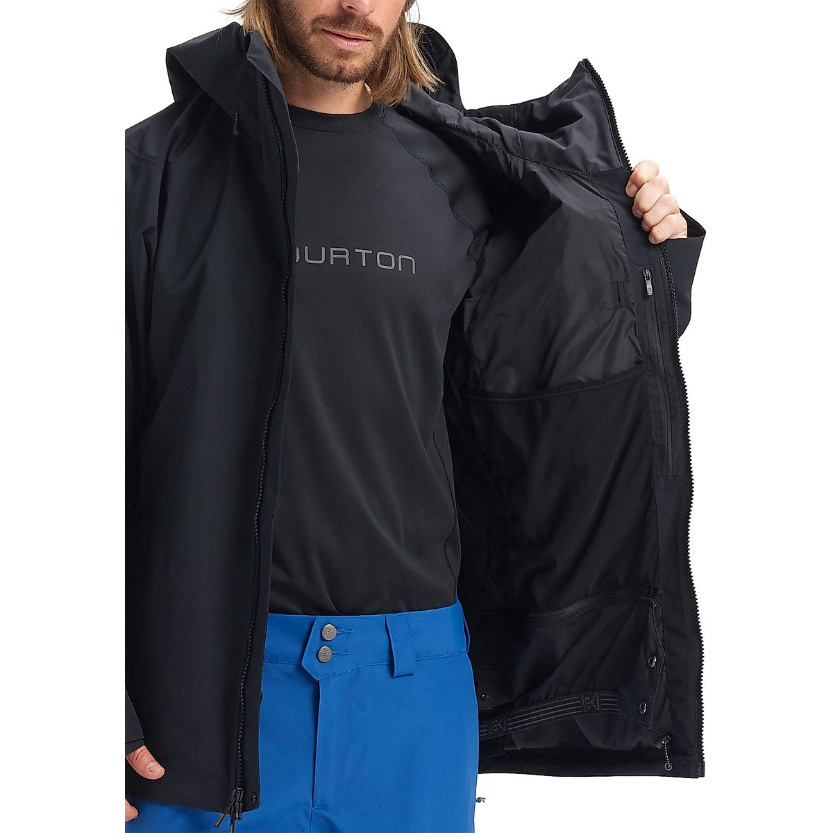 Burton Mens Ak Gore-Tex Cyclic Jacket, True Black, Medium