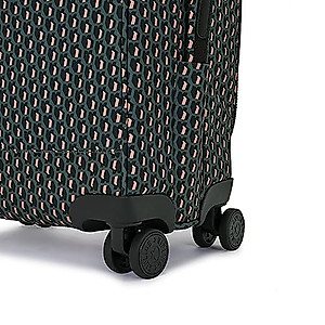 Kipling New Youri Spin Printed Small 4 Wheeled Rolling Luggage 3D K Pink