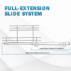 G-TING Pull Out Cabinet Organizer Black & Pull Out Cabinet Organizer Sliver, Under Sink Slide Out Storage Shelf with 2 Tier Sliding Wire Drawer - 12.6W x 16.53D x 12.99H