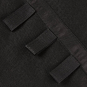 Hanging Jewelry Organizer Double Sided 40 Pockets & 20 Magic Tape Hook Storage Bag Closet Storage for Earrings Necklace Bracelet Ring Display Pouch (Black)