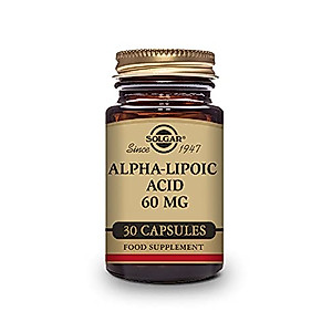 Solgar Alpha Lipoic Acid Vegetable Capsules, 60 Mg, 30 Count