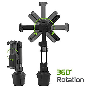 Cellet Cup Holder Tablet Mount, Tablet Car Cradle Holder Made Compatible for All iPad, iPad Pro, iPad Air, iPad Mini Samsung Galaxy Tab S9 S8 S6 Lite A8 A7 Lite Amazon Fire Microsoft Surface