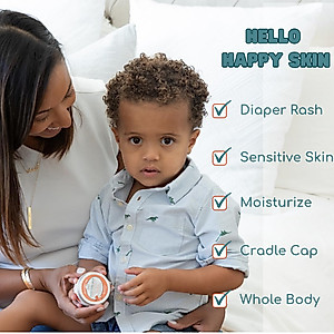 Lane & Co Everything Balm - Plant-Based Baby Care Balm for Diaper Rash, Cradle Cap, Chapped Lips, Dry Skin - Ideal for Sensitive, Delicate Newborn Skin - Suitable for Babies, Kids, Mothers, Adults