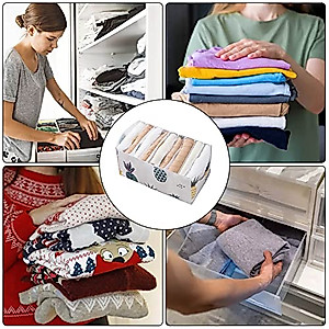 HEYBEC wardrobe storage organizers, Foldable Storage Box, Fabric Wardrobe Storage Organizer, Large Dresser Drawer Organizer, Wardrobe Clothes Organizer for Shirts, Ties, Socks, Bras, Underwear