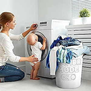 Gamer Mode On Large Laundry Basket Hamper Bag Washing with Handles for College Dorm Portable