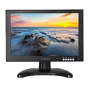 Eyoyo 10 Inch IPS Hdmi Monitor TFT LCD Display 1280x800 Resolution Portable Small HD Monitor with HDMI BNC VGA AV USB Input and Built-in Speaker for Video Display Screen DVD PC Laptop