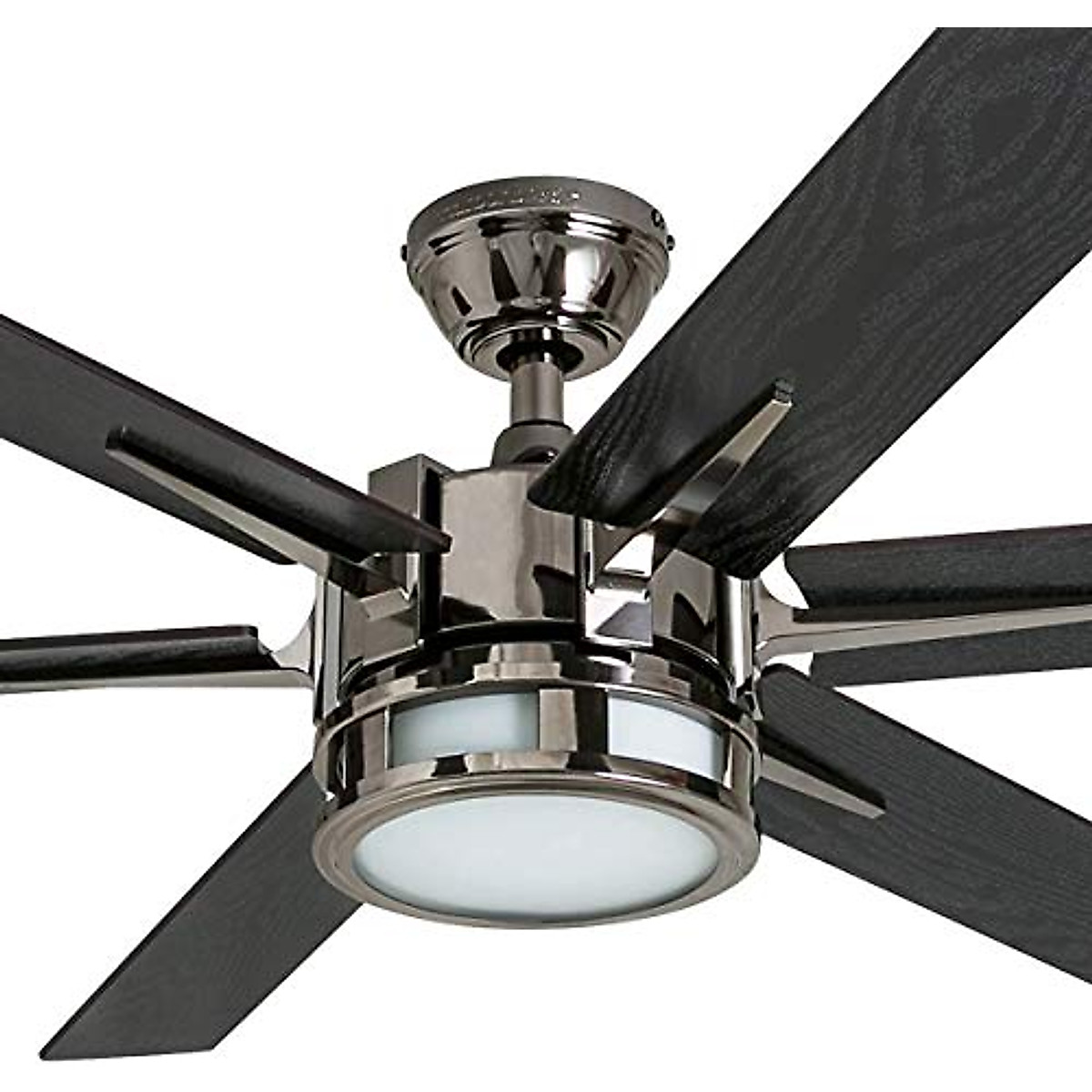 Honeywell Ceiling Fans Kaliza - 56-in Dual Mount Indoor - LED Ceiling Fan with Light - Contemporary Room Fan with Dual Finish Blades - Model 51035-01 (Gun Metal)