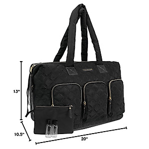 Joan & David Quilted Multi Compartment Travel Tote