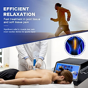 nubulala Shock Wave Therapy Machine with 10 Bar for Joint and Muscle Pain Relief, Muscle and Bone Tissue Regeneration, Painless, Non-Invasive, No Side Effects