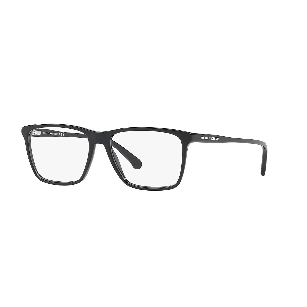 Brooks Brothers Men's BB2037 Square Prescription Eyewear Frames, Black/Demo Lens, 57 mm