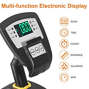 FISUP Rowing Machine 265LB Weight Capacity for Home Use with LCD Monitor and Comfortable Seat Cushion,50 Inch Slide Rail Indoor Rowing Machine for Cardio Training