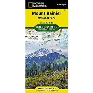 Mount Rainier National Park Map (National Geographic Trails Illustrated Map, 217)