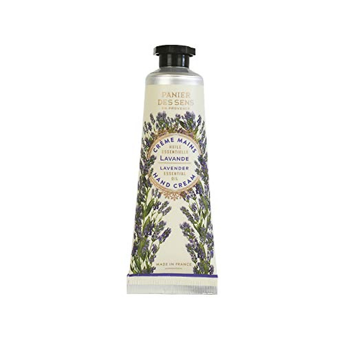 Panier des Sens Lavender Hand cream for dry cracked hands with Olive oil & Shea Butter, Hand lotion - Made in France 97% natural - 1Floz/30ml