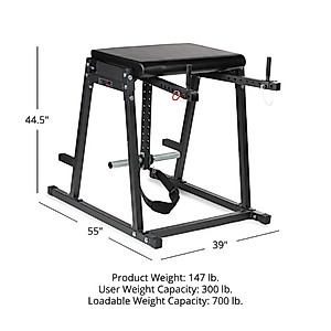 Titan Fitness Economy H-PND, Reverse Hyperextensions Lower Body Machine, Rated 700 LB, Specialty Home Gym Machine for Physical Therapy, Back Rehab Exercises, and Everyday Training