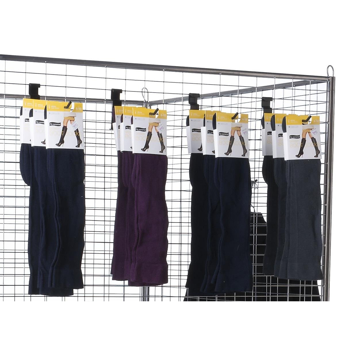 Displays2go Gridwall Panel Displays, Iron with Powder Coated Finish, Sold in 2 Pieces - Silver (ADP62P)