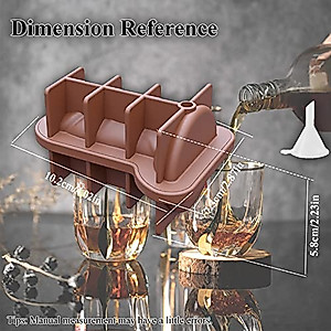 Novelty Ice Cube Mold 2 Pack Spoof Silicone Prank Ice Cube Tray with Lid BPA Free Ice Maker for Cocktail, Whiskey, Beer, Coffee and Homemade, Keep Drinks Chilled