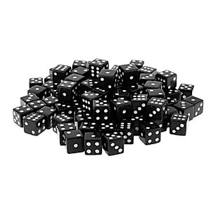 Tytroy 16MM 100 Count Black Dice Casino