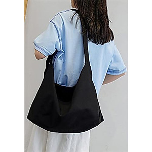 Hobo Bag Crossbody Bag for Women Men Canvas Shoulder Bag Fashion Satchel Purse Large Casual