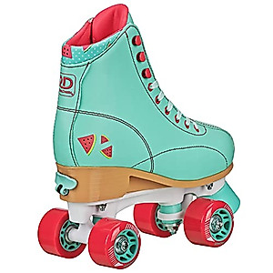 Candi GRL Lucy Watermelon Adjustable Girls Roller Skates with Protective Gear, Adjustable Sizing, Tri-Pack Protective Gear Included