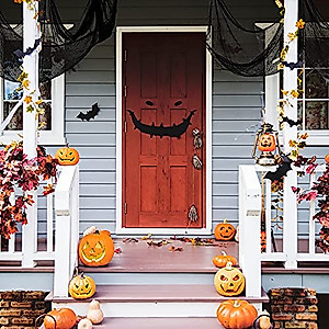 Cyantor Halloween Creepy Cloth Black 80×400inch - Halloween Decorations Clearance - Creepy Spooky Halloween Decorations Outdoor Indoor