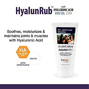 Hyalogic HA Joint Cream for Horses 6 oz Hyaluronic Acid Soothes Equine Joints and Muscles - HyalunRub