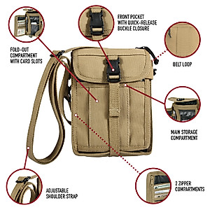 Rothco Canvas Travel Portfolio, Olive Drab