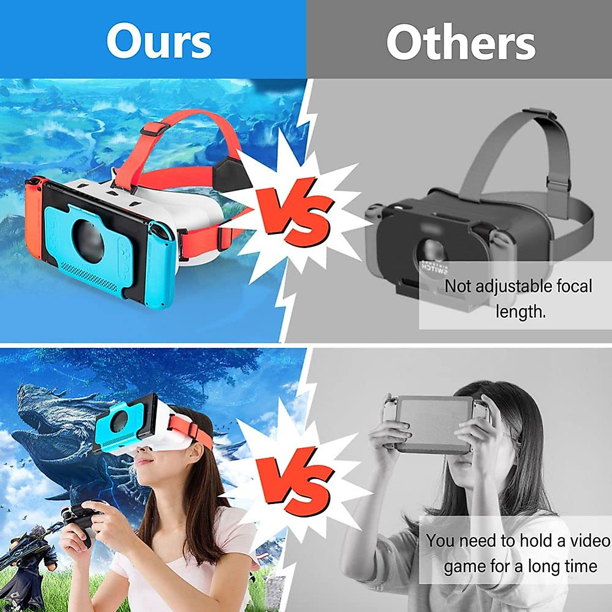 Ferbao VR Glasses/VR Headset for Nintendo Switch OLED/for Nintendo Switch