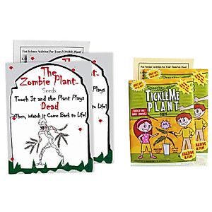 TickleMe Plant Seed Packets (2) with Zombie Plant Seed Packets (2)