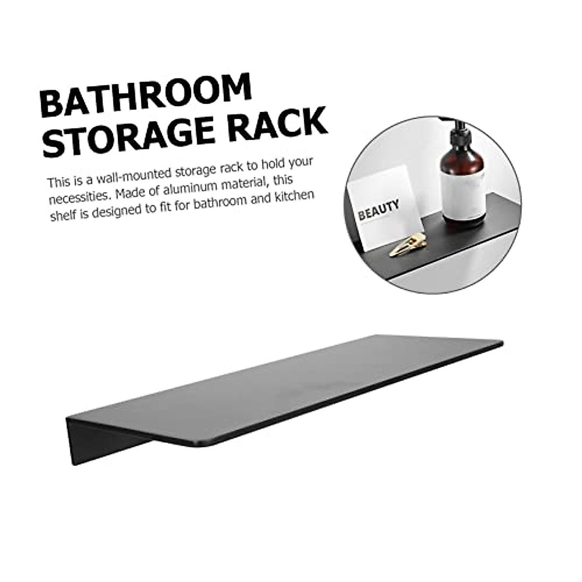 DOITOOL 1pc Shelf Tray Wall Mounted Shelves for Storage Metal Shelf Sink Shelf Floating Wall Shelves Bathroom Wall Shelves Shower Corner Shelf Bathroom Shelf Toilet Rack Simple Dresser