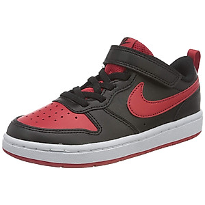 Nike Court Borough Low 2 (Big Kid) Black/University Red/White