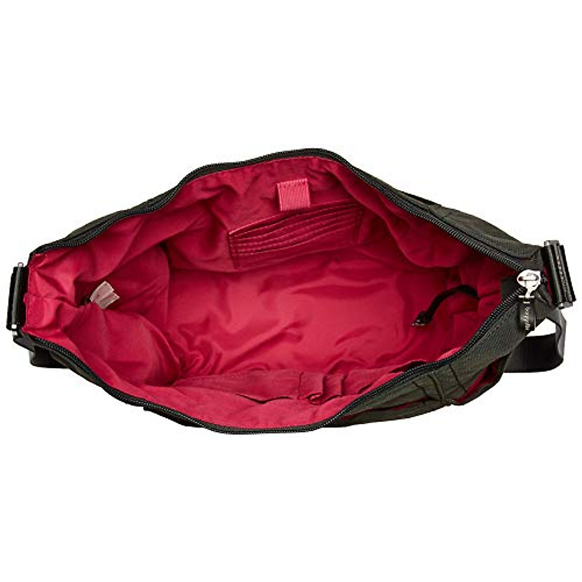 Baggallini Hobo Tote Charcoal/Fuschia