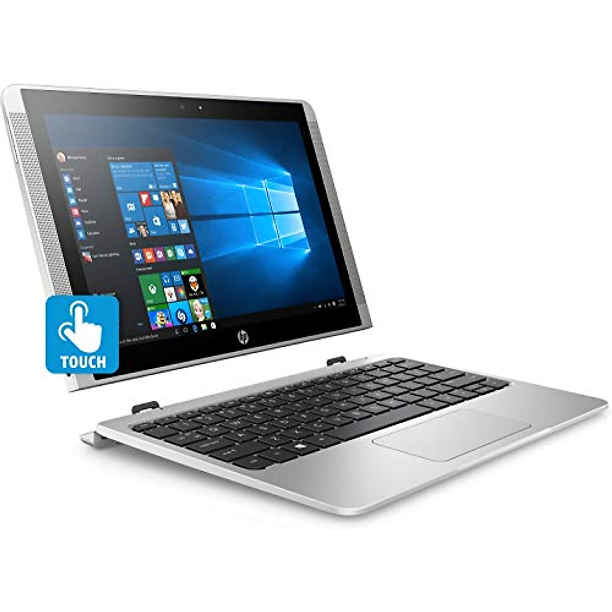 HP 10-P018WM Detachable Laptop, 10.1 IPS Touch Display, Windows 10 Home, Intel Atom X5-Z8350 Processor, 4GB Memory, 64GB eMMC Storage, 802.11 Wirless AC, Active Pen